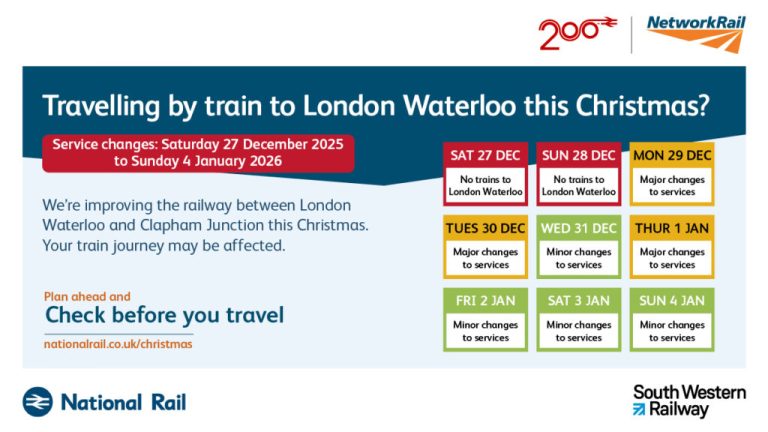 London Waterloo station to close over Christmas - HotMinute